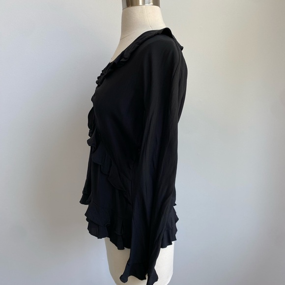 Gucci | Tops | Ss 999 Gucci By Tom Ford Runway Ad Madonna Black Silk ...
